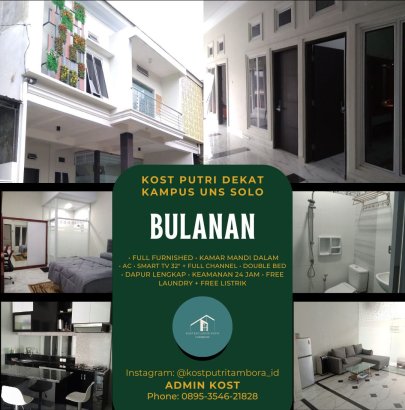 Cari Kost Putri Dekat UNS ? Solusinya Kost Exclusive Putri T - Kost ...