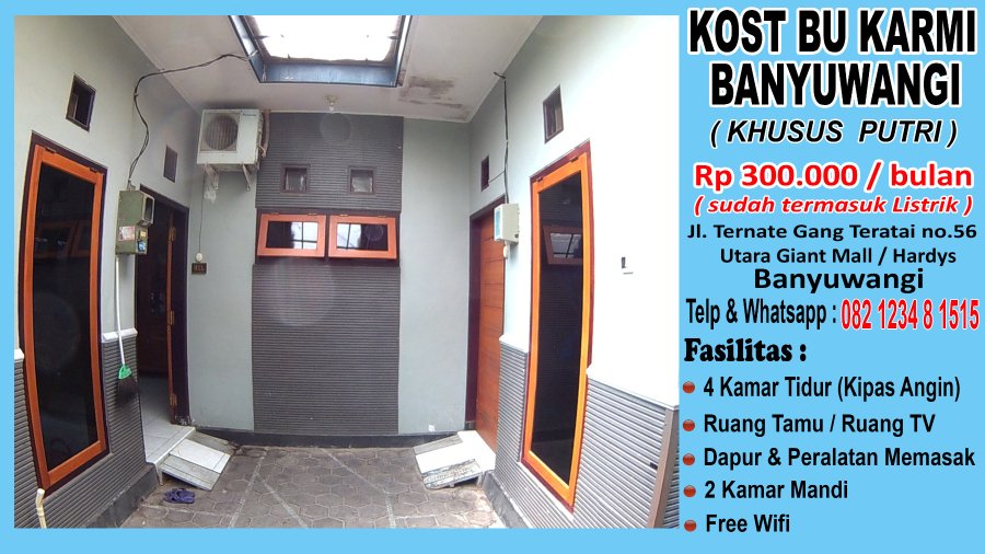 Kost Puteri Bu Karmi Banyuwangi - Kost Banyuwangi Banyuwangi